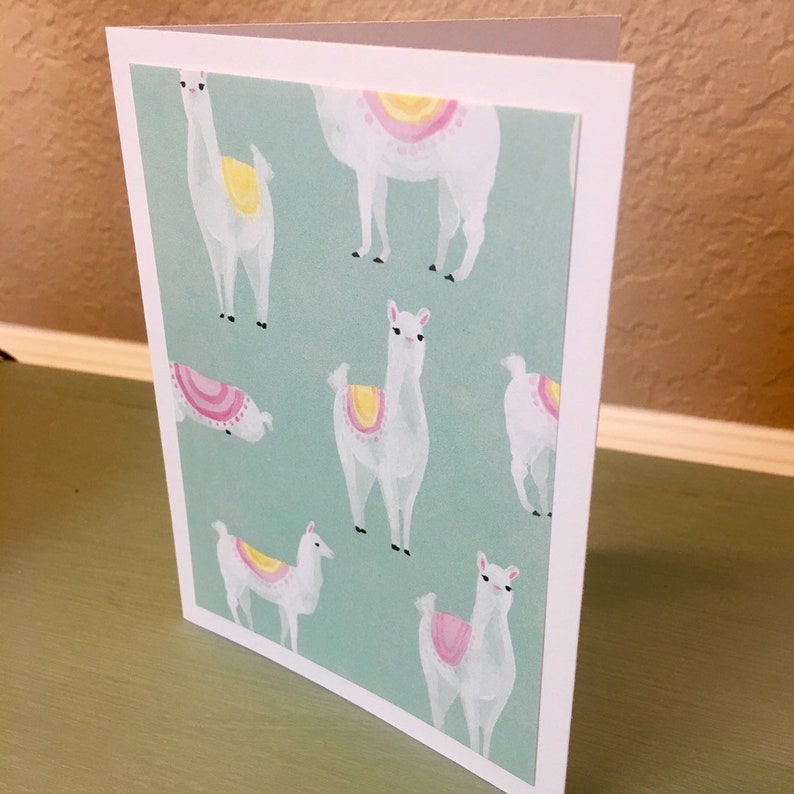 6ct Llamas Card Set Llama Note Cards Blank Cards Llama - Etsy