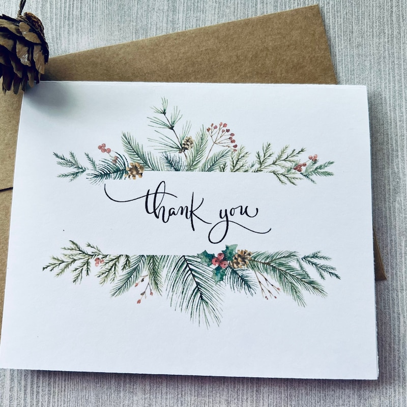 Winter Thank You - Etsy