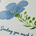 Watercolor Flower Thinking of You Card, Wildflowers Love Card ...