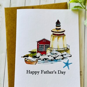 Lighthouse Fathers Day Card Set, Fathers Day Card Set, Lighthouse Theme ...