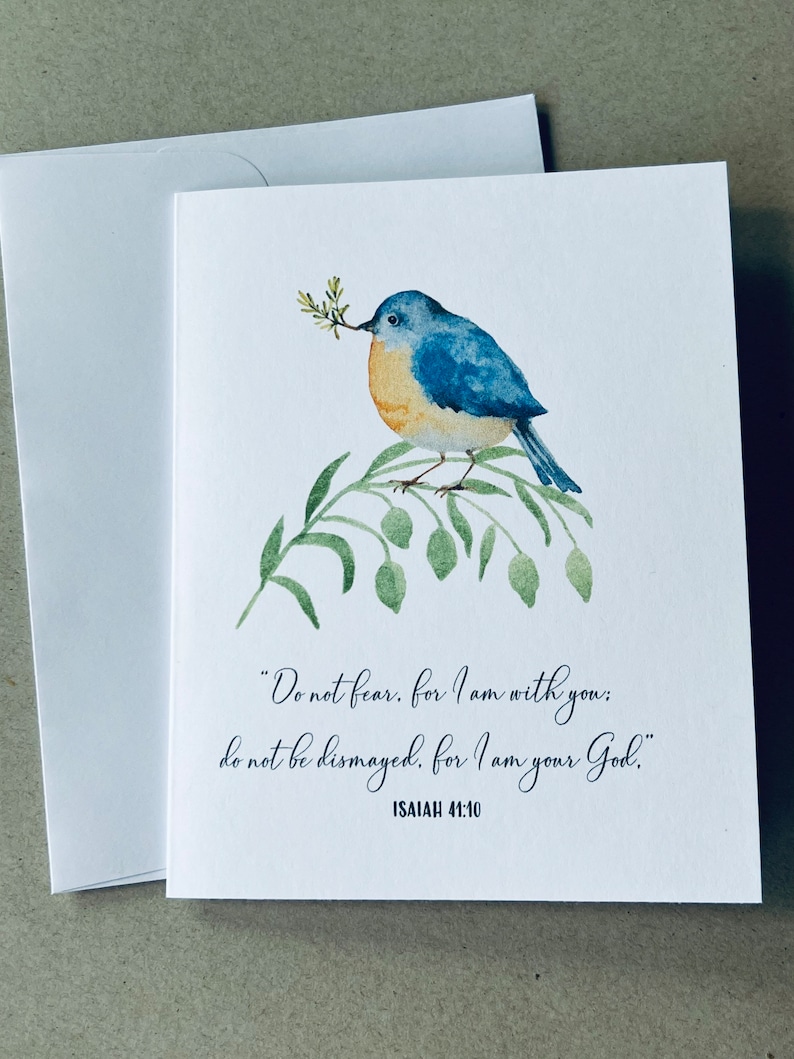 8 Ct Scripture Card Set With Birds, Watercolor Cards, Set 1, Thinking ...