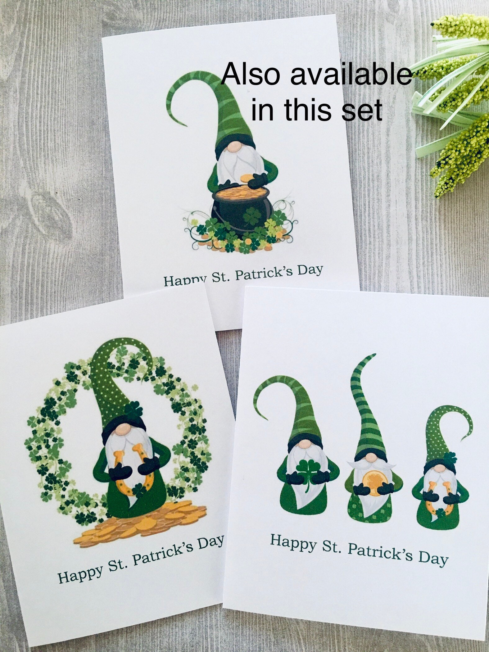 Gnome St Patrick’s Day Card, Personalized Gnome Card, St Patrick’s Day ...