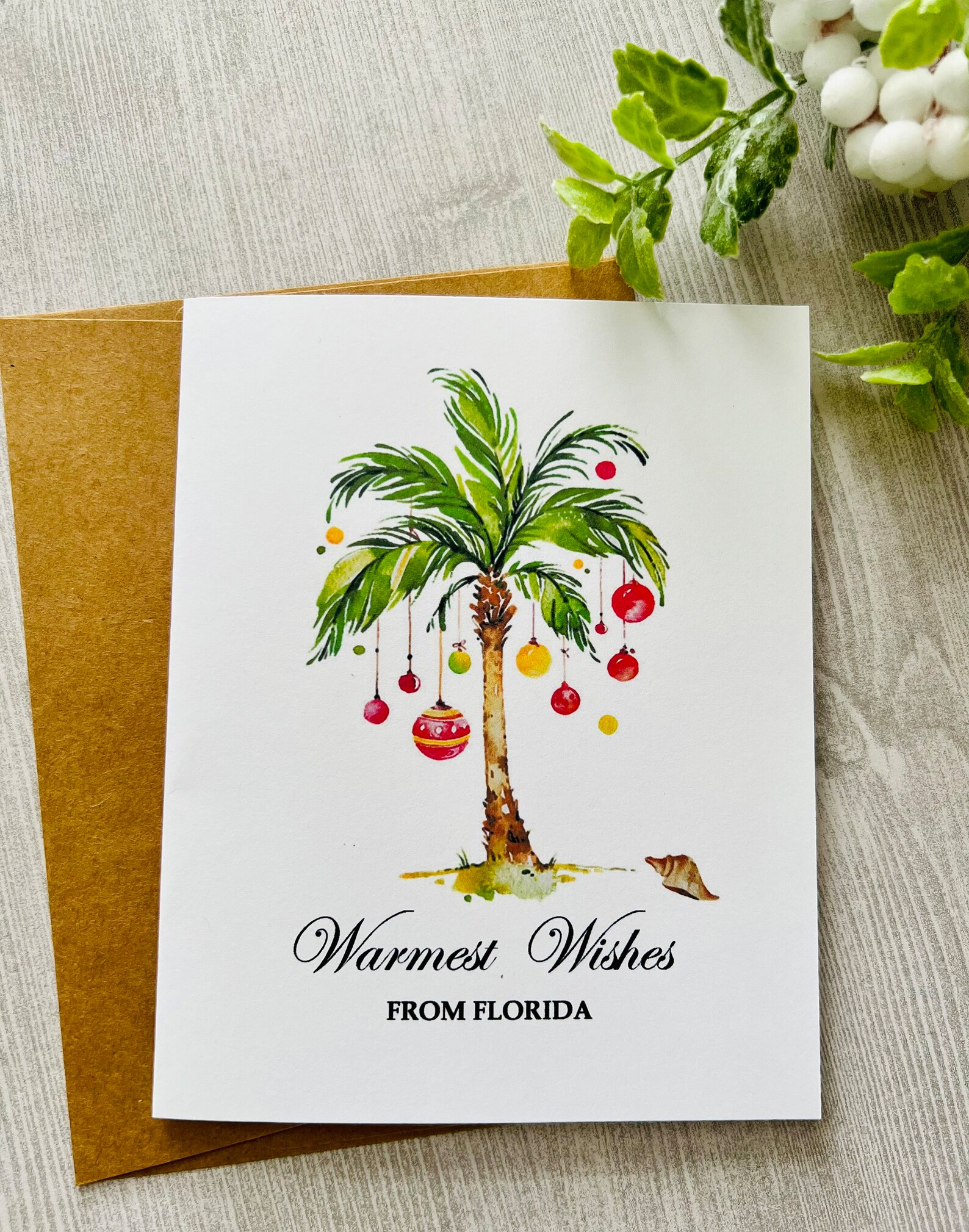 Tropical Christmas Cards Personalized Christmas Cards Palm - Etsy