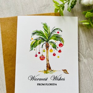 Tropical Christmas Cards Personalized Christmas Cards Palm - Etsy