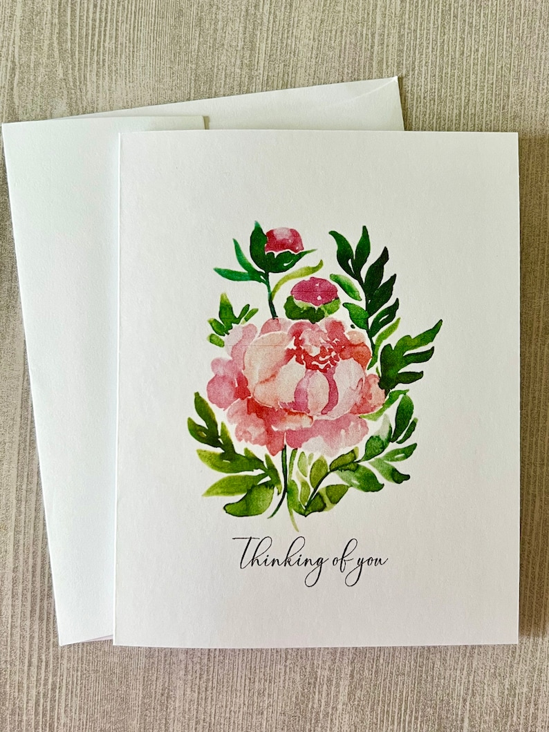 Watercolor Encouragement Cards Florals Card Assortment - Etsy