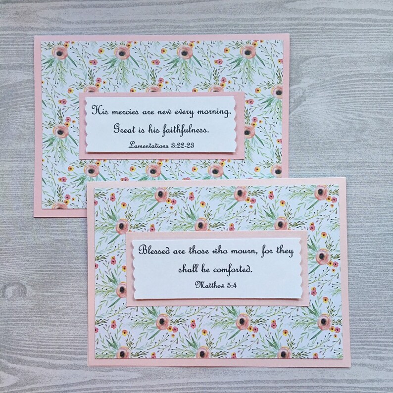 4ct Scripture Card Set Christian Cards Encouragement Cards - Etsy