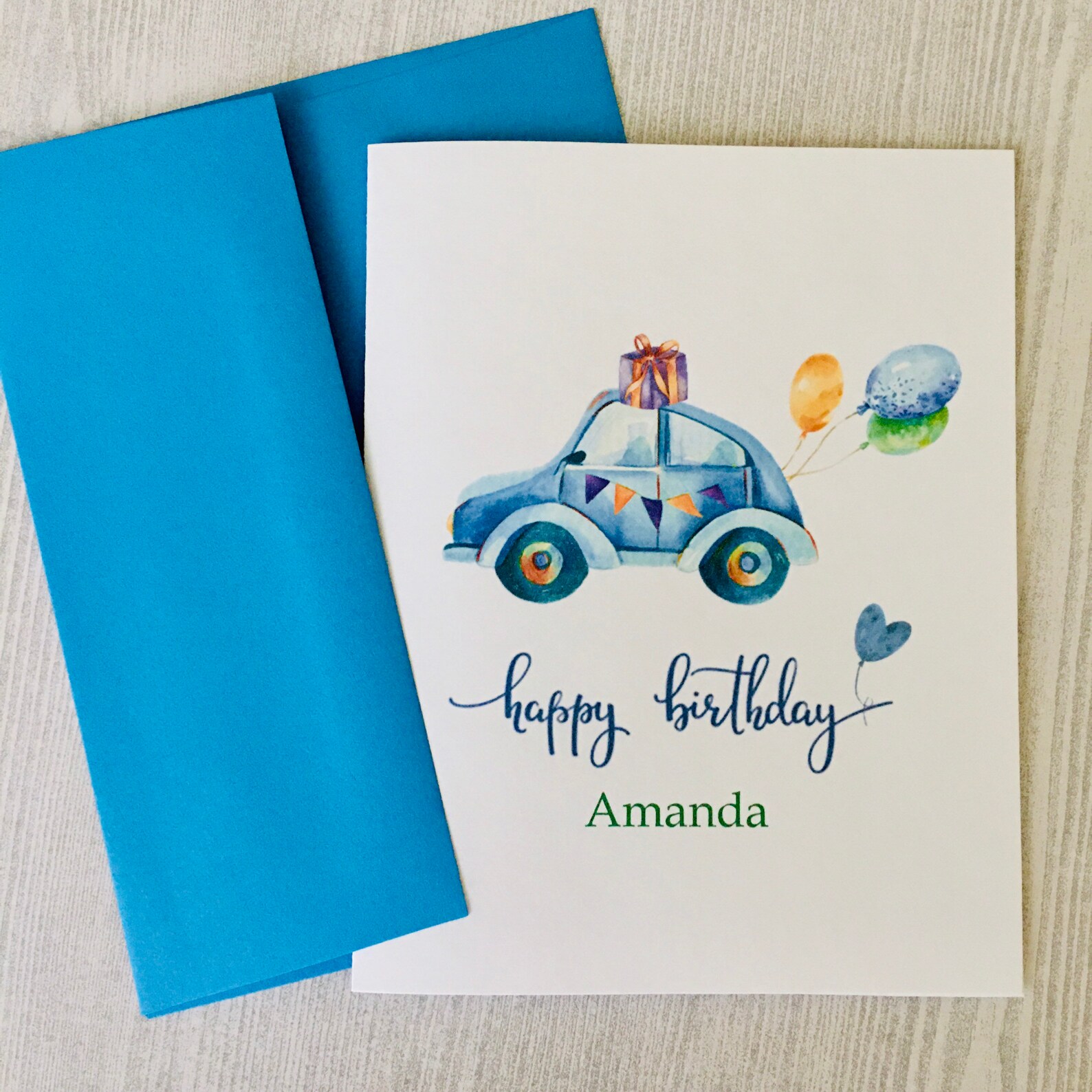8ct Drive by Birthday Card Set Birthday Card Assortment - Etsy