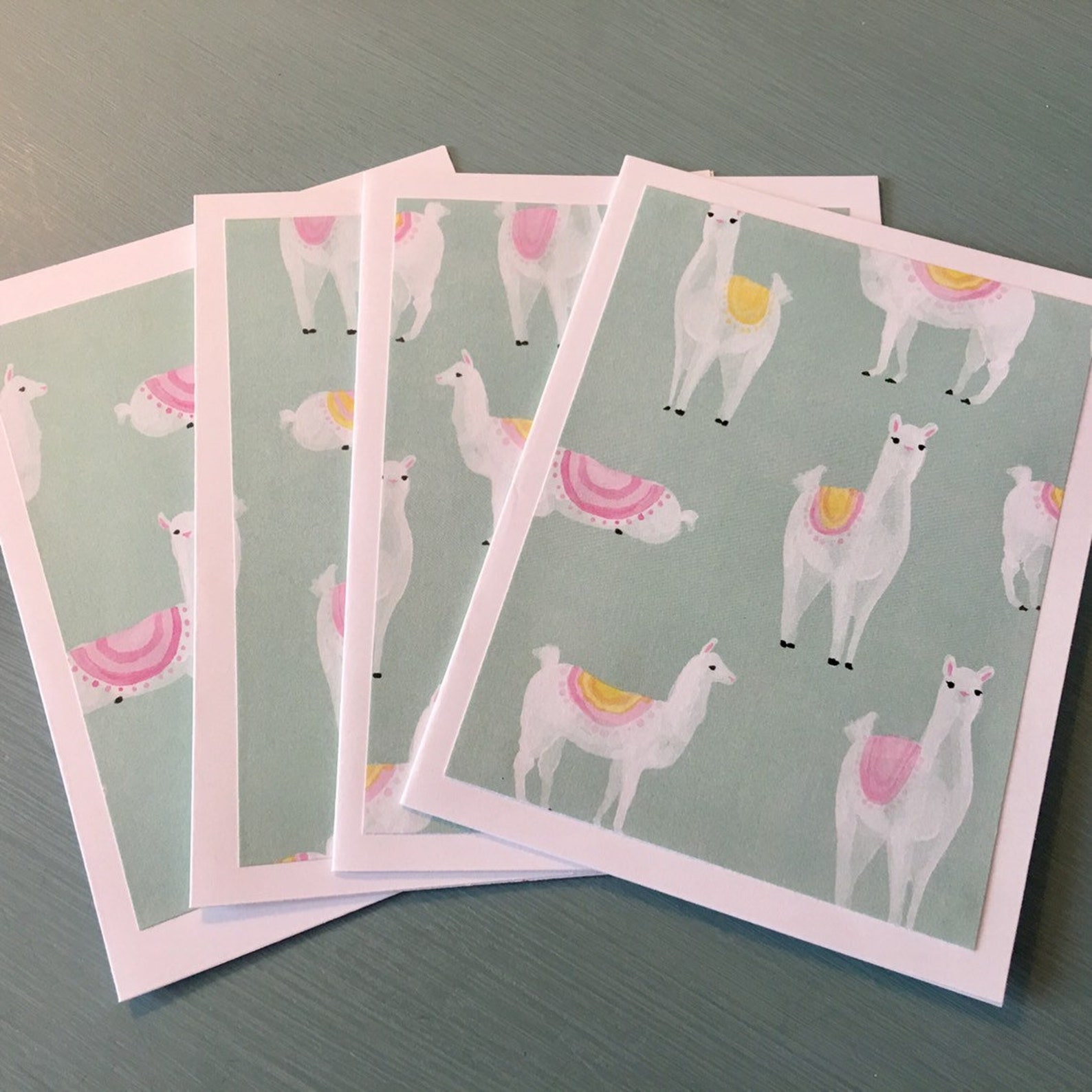 6ct Llamas Card Set Llama Note Cards Blank Cards Llama - Etsy