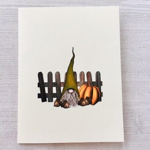 Gnomes Card Set, Fall Gnome Cards, Gnomes Cards, Folded Note Cards ...