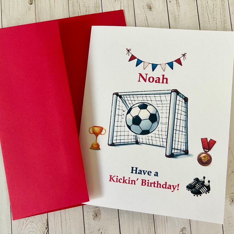 Soccer Card - Etsy