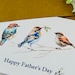 Fathers Day Card With Birds, Fathers Day Card With Bird Theme, Card ...