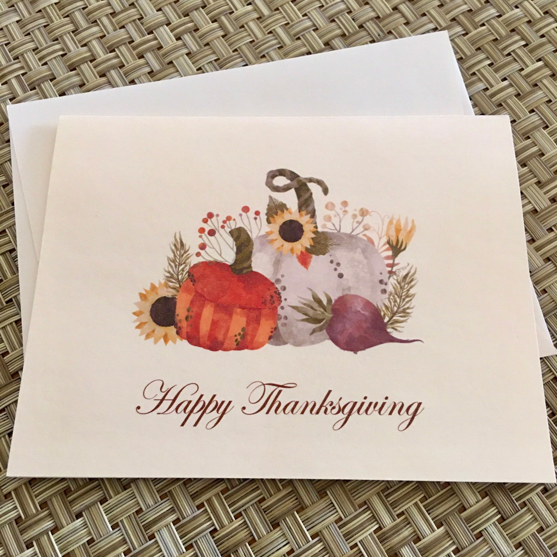 Personalized Thanksgiving Card Thanksgiving Card Set - Etsy