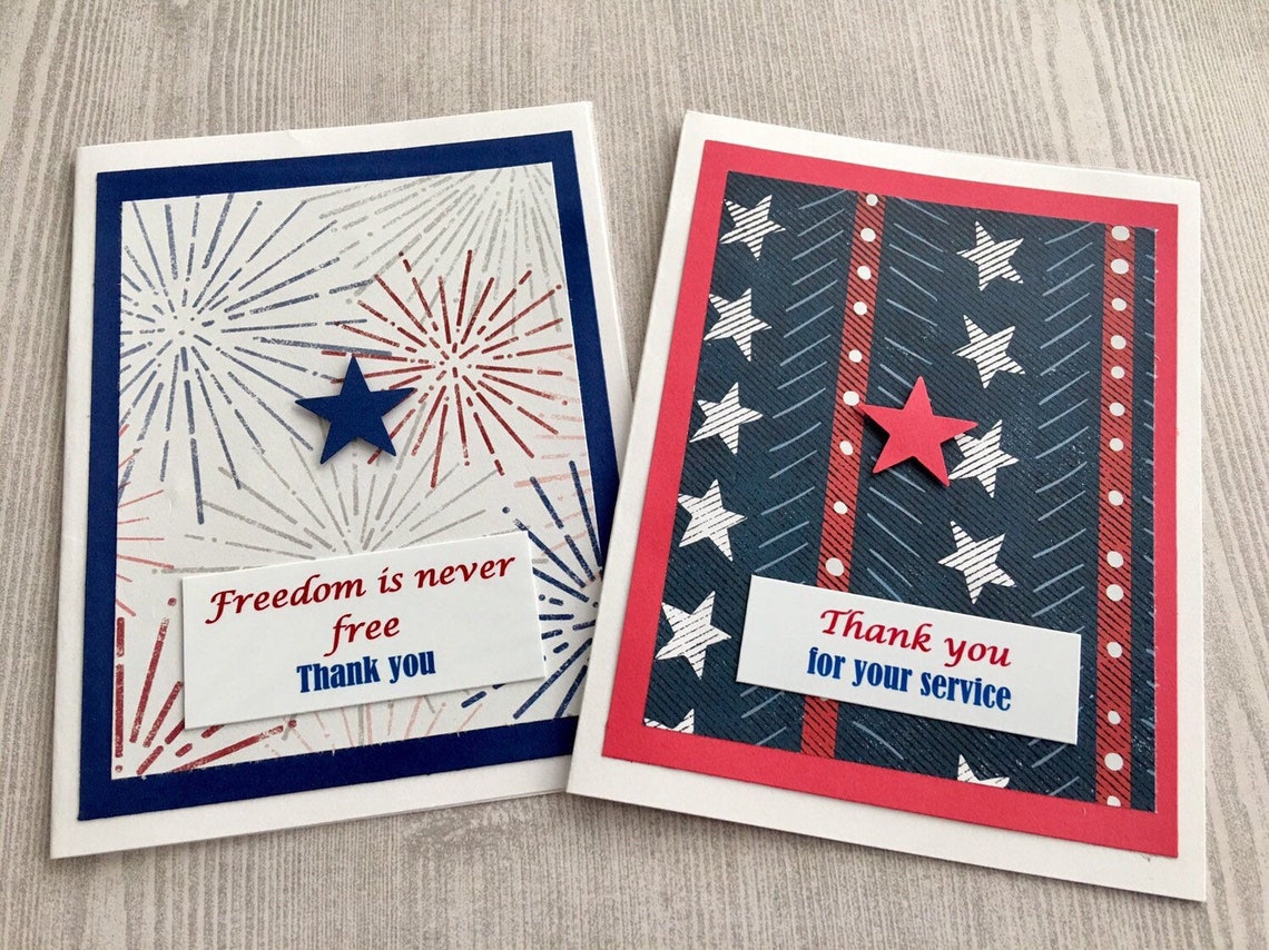 Veteran Card Veterans Day Cards Cards for Military Handmade - Etsy