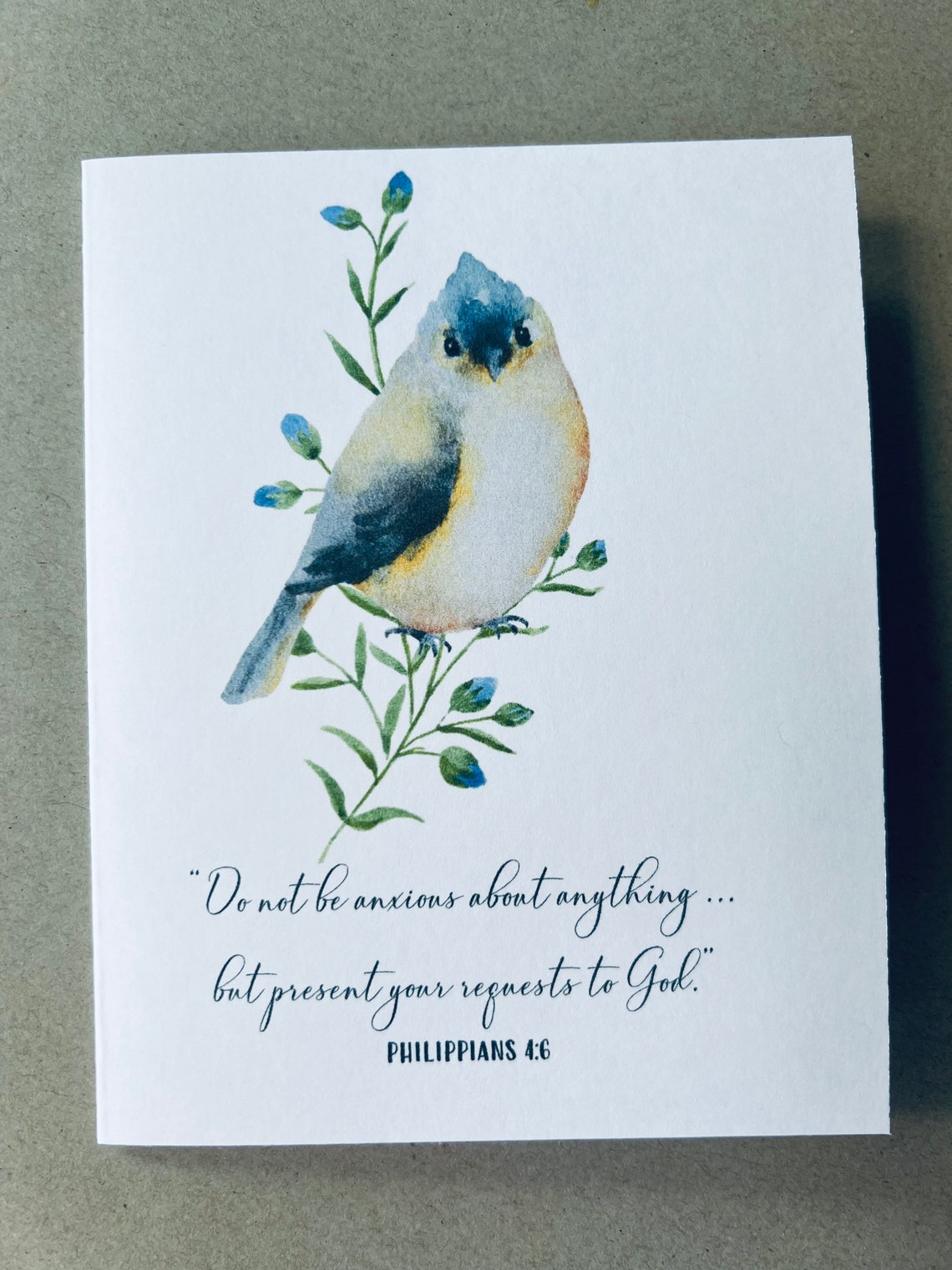 8 Ct Scripture Card Set With Birds Watercolor Cards Thinking - Etsy