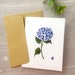 8ct Hydrangeas Card Set, Watercolor Hydrangea Cards, Blank Cards ...
