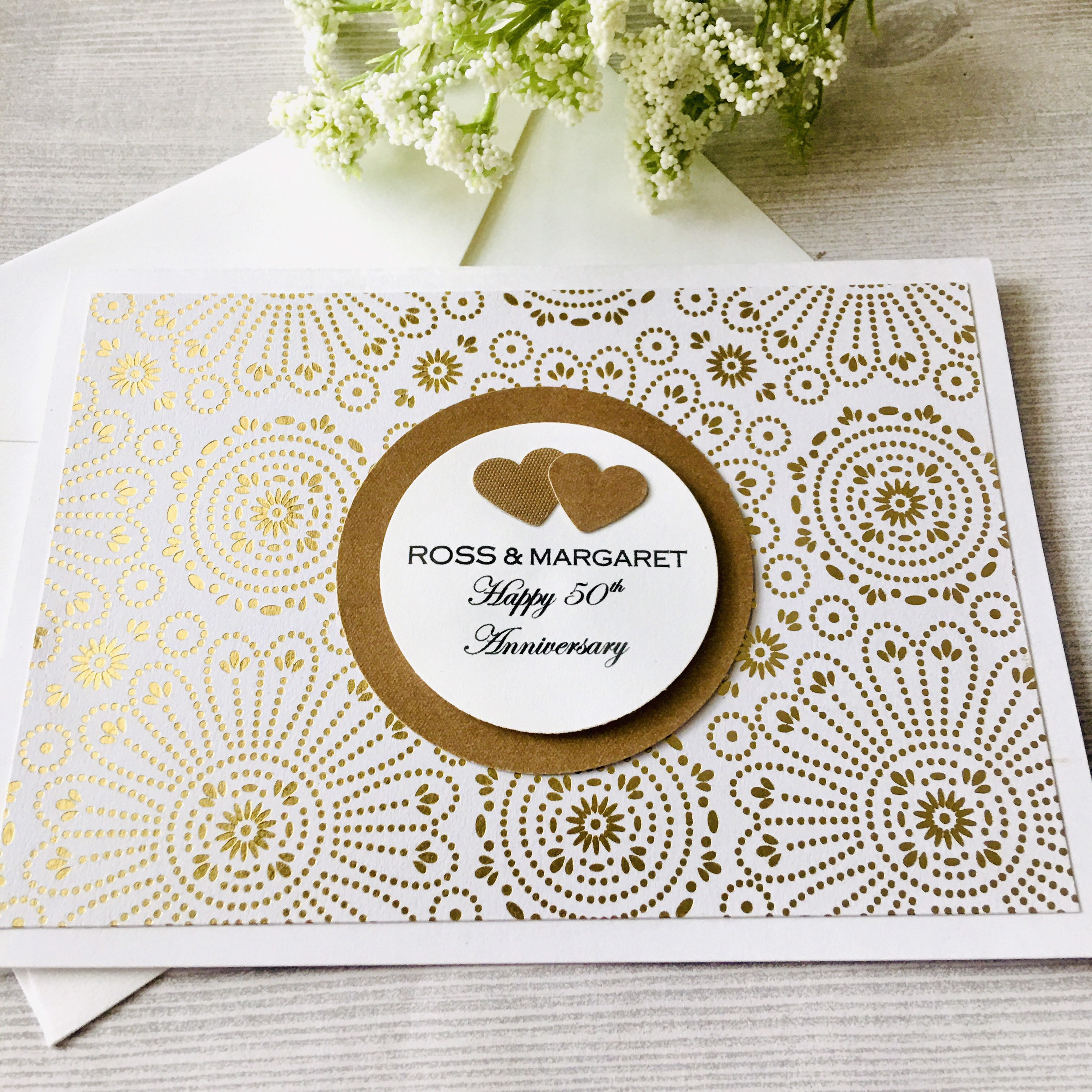 Personalized Anniversary Card 50th Anniversary card | Etsy