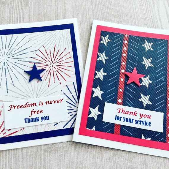 Veteran Card Veterans Day Cards Cards for Military Handmade - Etsy