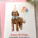 Labradoodle Birthday Card, PERSONALIZED Card, Dog Birthday Card ...