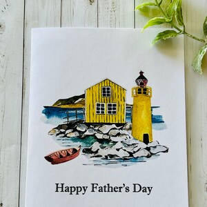 Lighthouse Fathers Day Card Set, Fathers Day Card Set, Lighthouse Theme ...