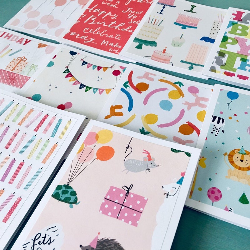 10 Pack Handmade Cards - Etsy