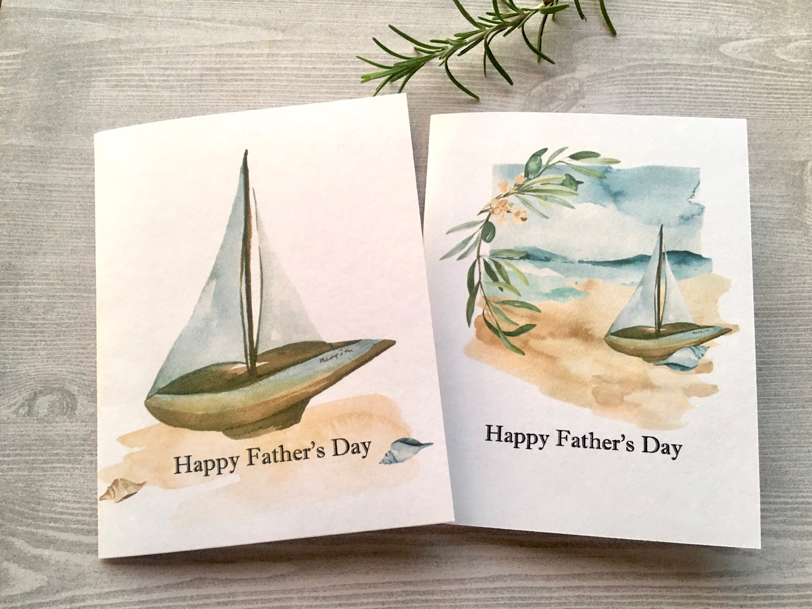 Fathers Day Card Set Fathers Day Card Set Beach Theme - Etsy