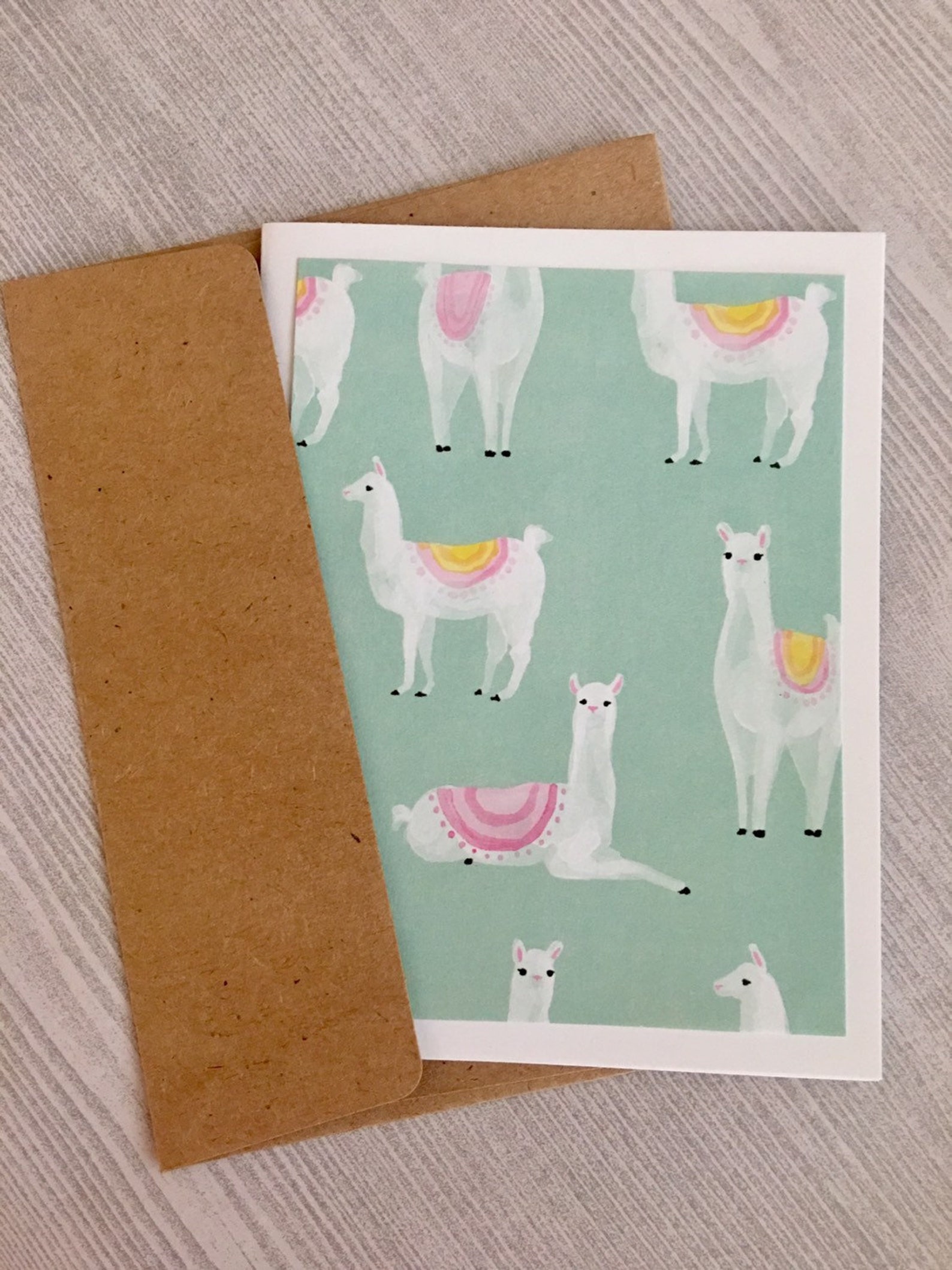 6ct Llamas Card Set Llama Note Cards Blank Cards Llama - Etsy