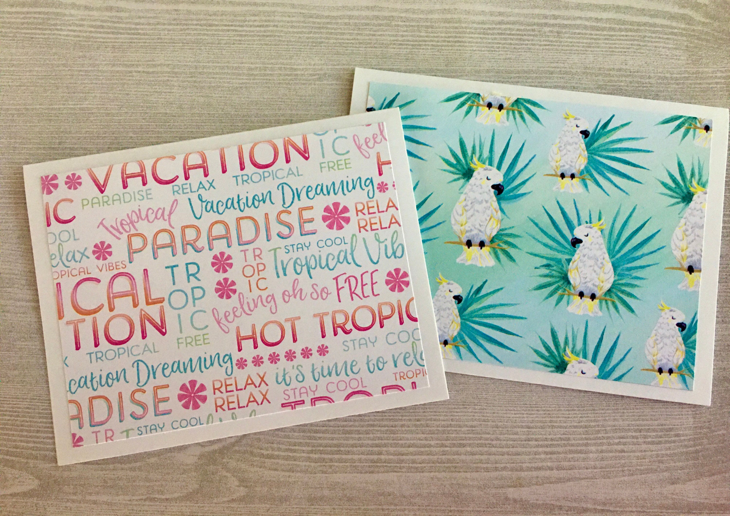 6ct Summer Note Cards Assorted Cards Tropical Note Card Set | Etsy