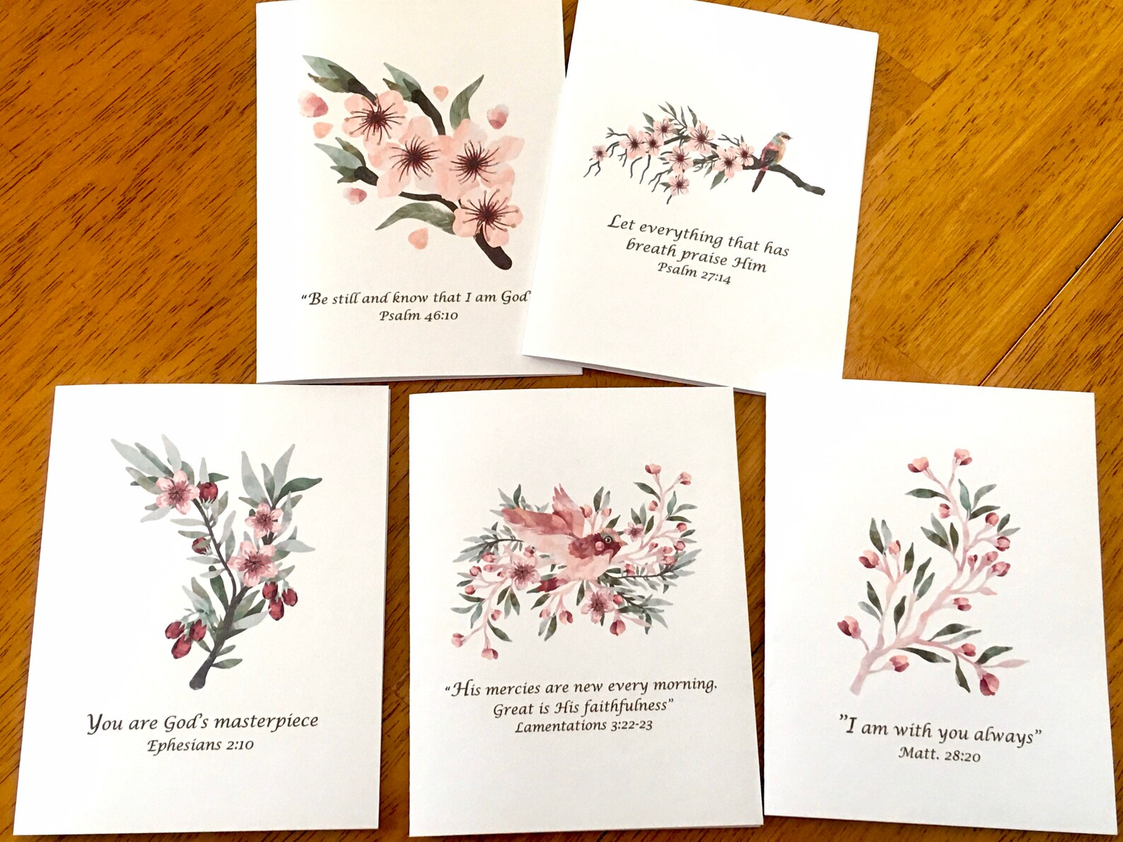 Scripture Card Set, Encouragement Cards, Christian Card Set, Religious ...