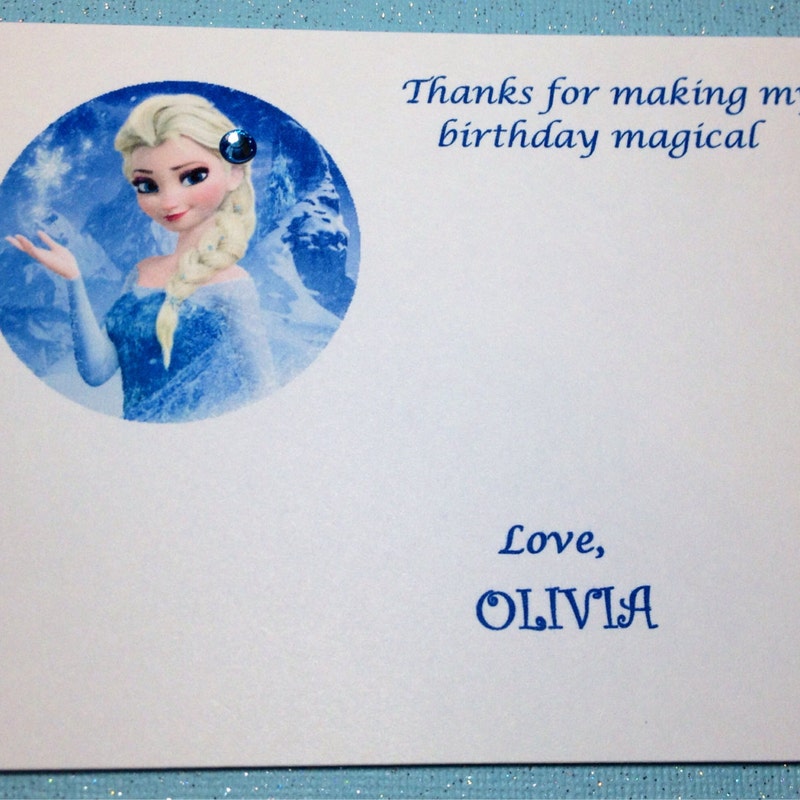Frozen Thank You - Etsy