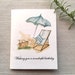 Watercolor Beach Birthday Card, Personalized Birthday Card, Watercolor ...