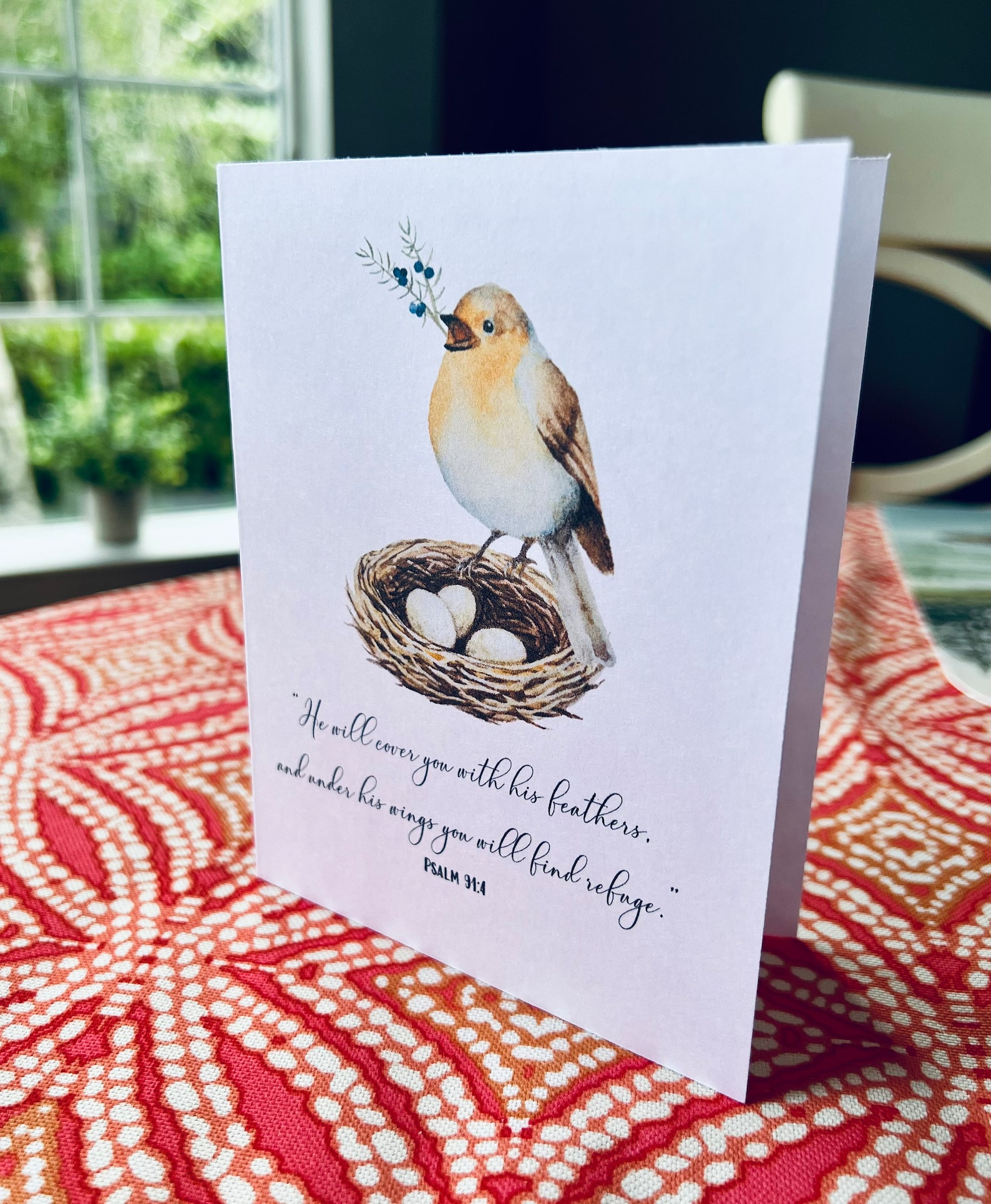 8 Ct Scripture Card Set With Birds Watercolor Cards Thinking - Etsy