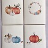 Fall Greeting Card, Pumpkin Greeting Cards, Fall Watercolor Cards ...