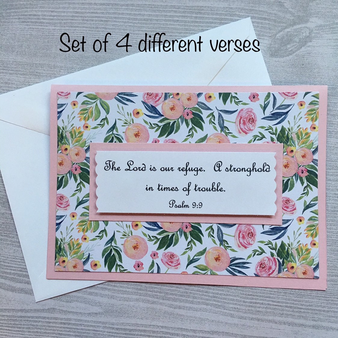 4ct Scripture Card Set Christian Cards Encouragement Cards | Etsy