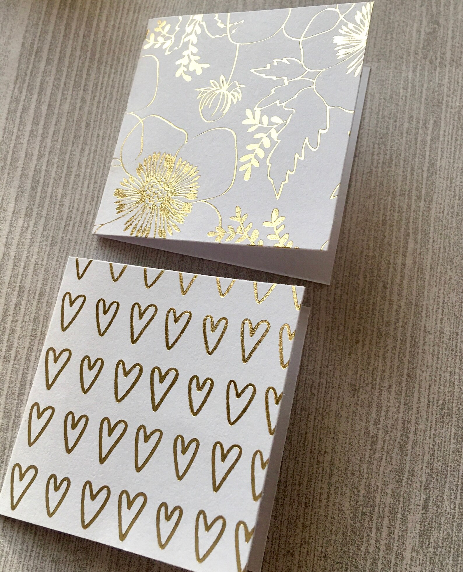 Gold Foil Gift Enclosure Cards, 2x2 Inch Mini Cards, Gift Tags ...