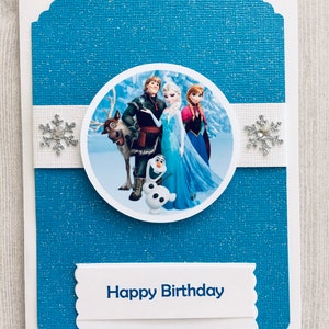 Frozen Inspired Birthday Card, Personalized Card, Frozen Card, Disney ...