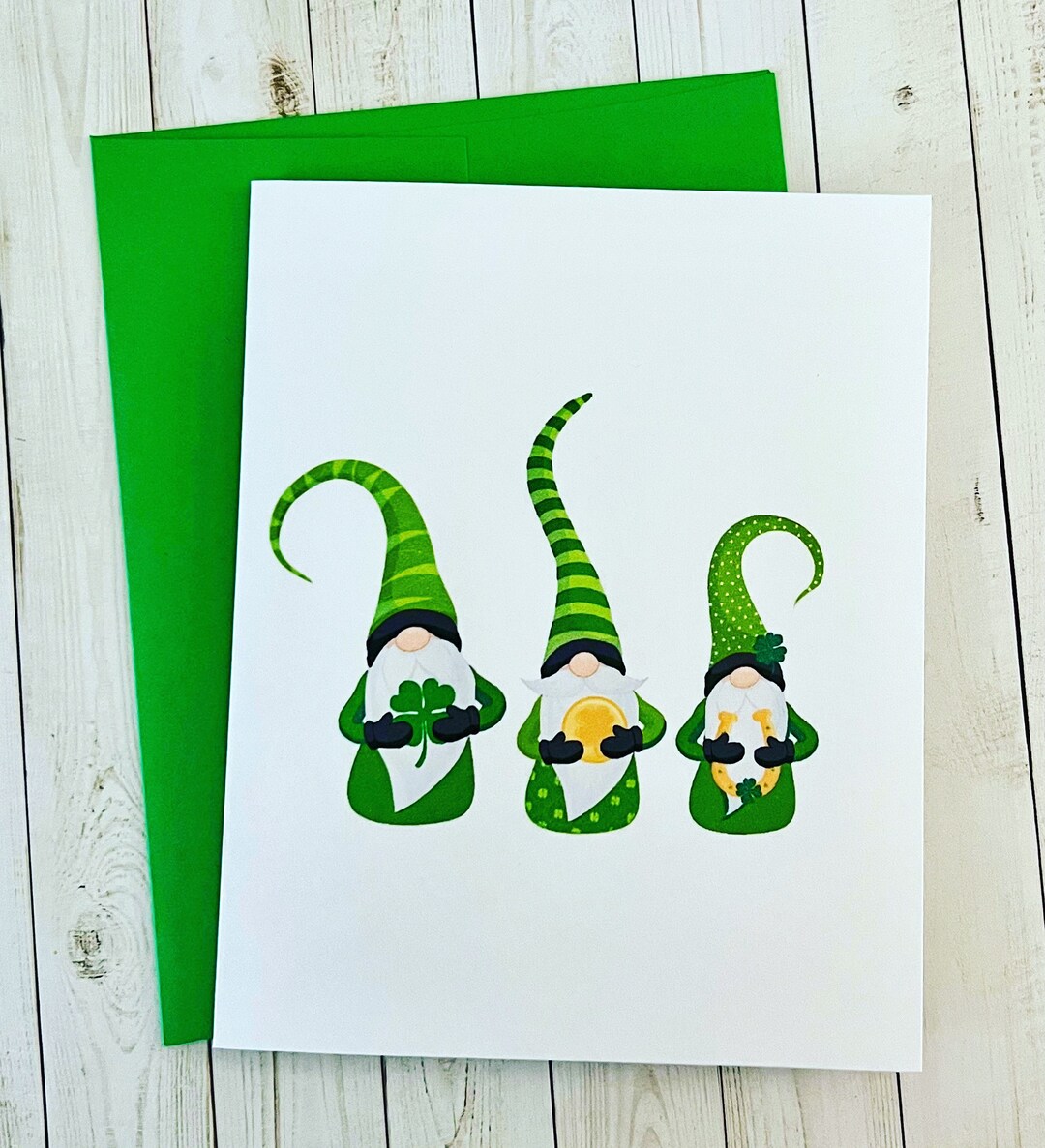 Gnome St Patrick’s Day Card, Personalized Gnome Card, St Patrick’s Day ...