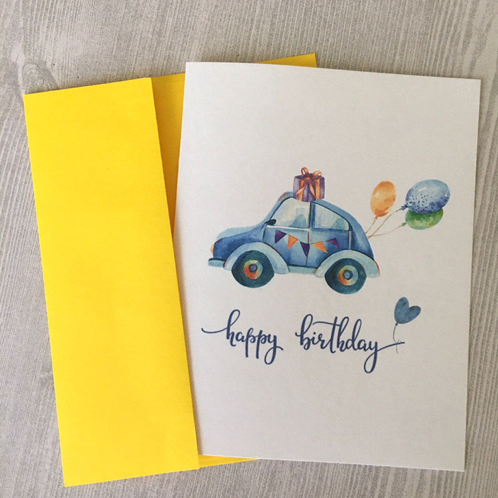 8ct Drive by Birthday Card Set Birthday Card Assortment - Etsy