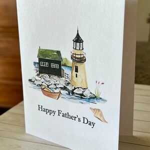 Lighthouse Fathers Day Card, Fathers Day Card for Dad, Lighthouse Theme ...