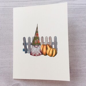 Gnomes Card Set, Fall Gnome Cards, Gnomes Cards, Folded Note Cards ...