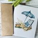 8ct Beach Theme Card Set, Watercolor Beach Cards, Blank Cards, Beach ...