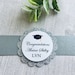 12 Graduation Napkin Rings, Silver Glitter Graduation Cupcake Toppers ...