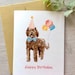 Labradoodle Birthday Card, PERSONALIZED Card, Dog Birthday Card ...