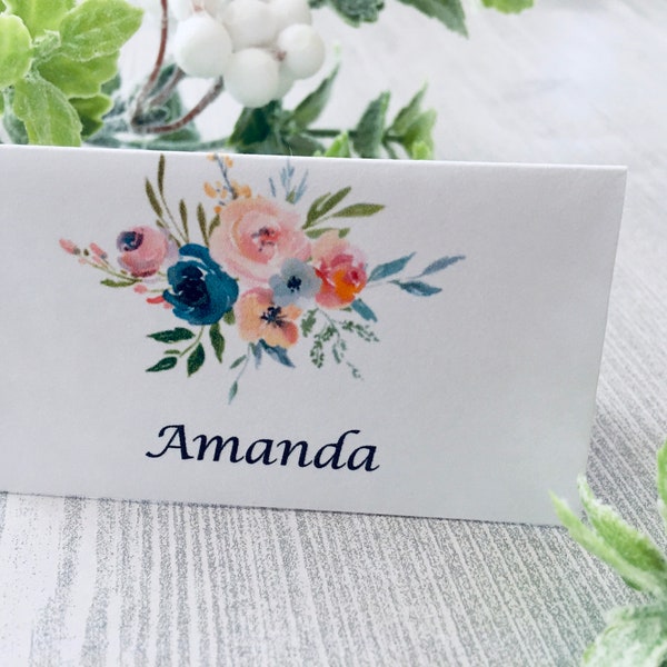 Floral Place Cards - Etsy