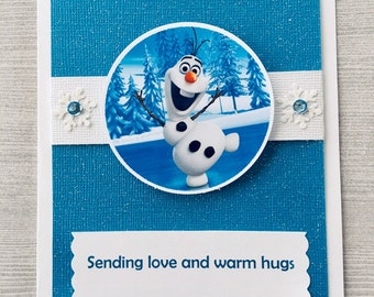 Olaf Birthday Card - Etsy