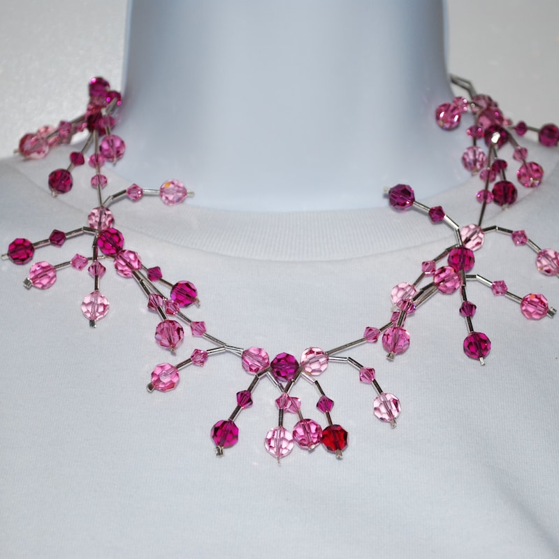 Fuschia Necklace - Etsy