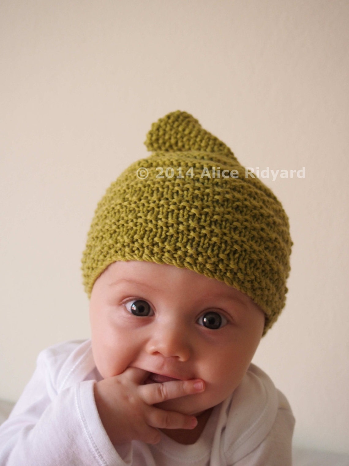 Gumnut Baby Hat Pattern - Pixie Hat Pattern - Pdf Knit Pattern ...