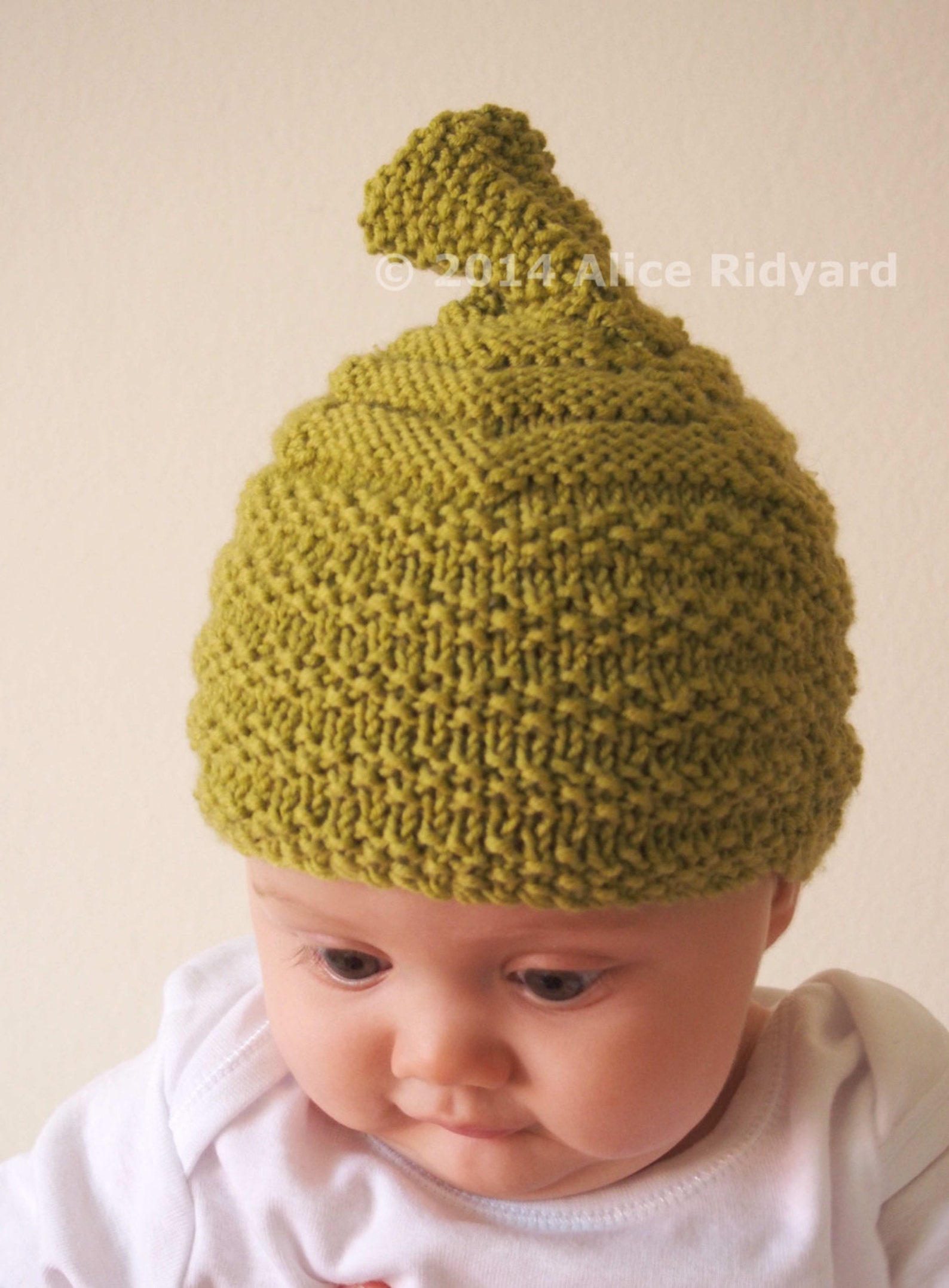 Gumnut Baby Hat Pattern - Pixie Hat Pattern - Pdf Knit Pattern ...