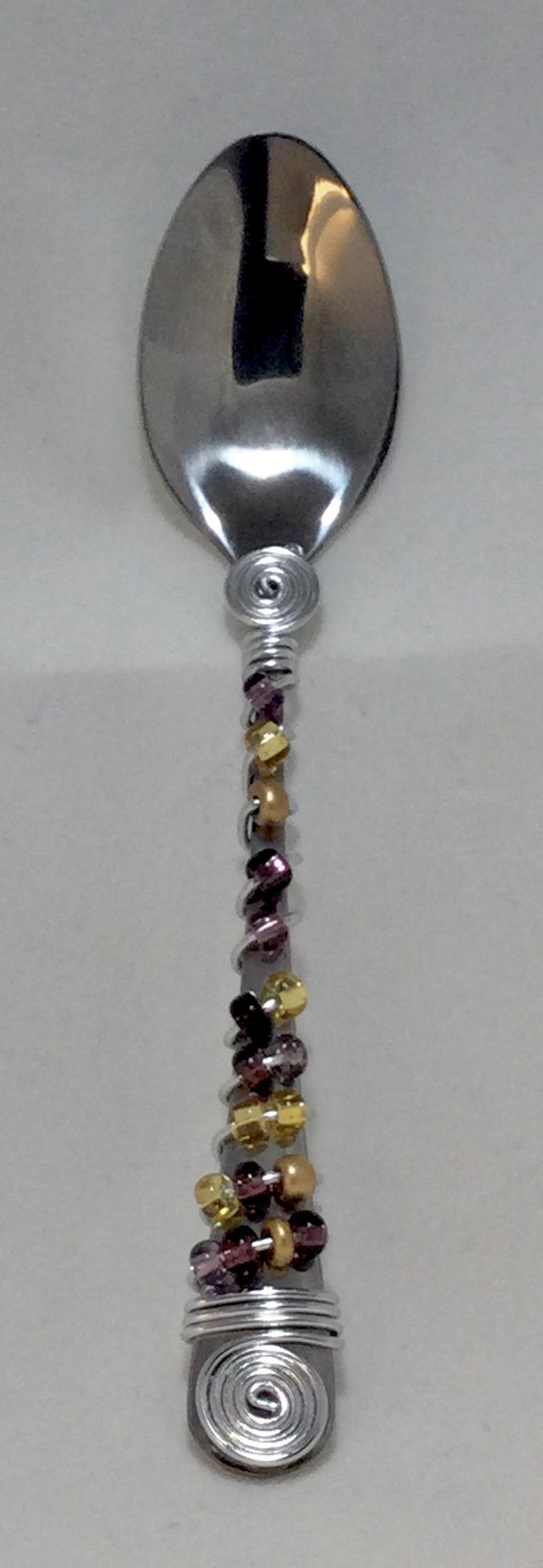 Cocktail Spoon- Beaded & Wired (1) - Etsy