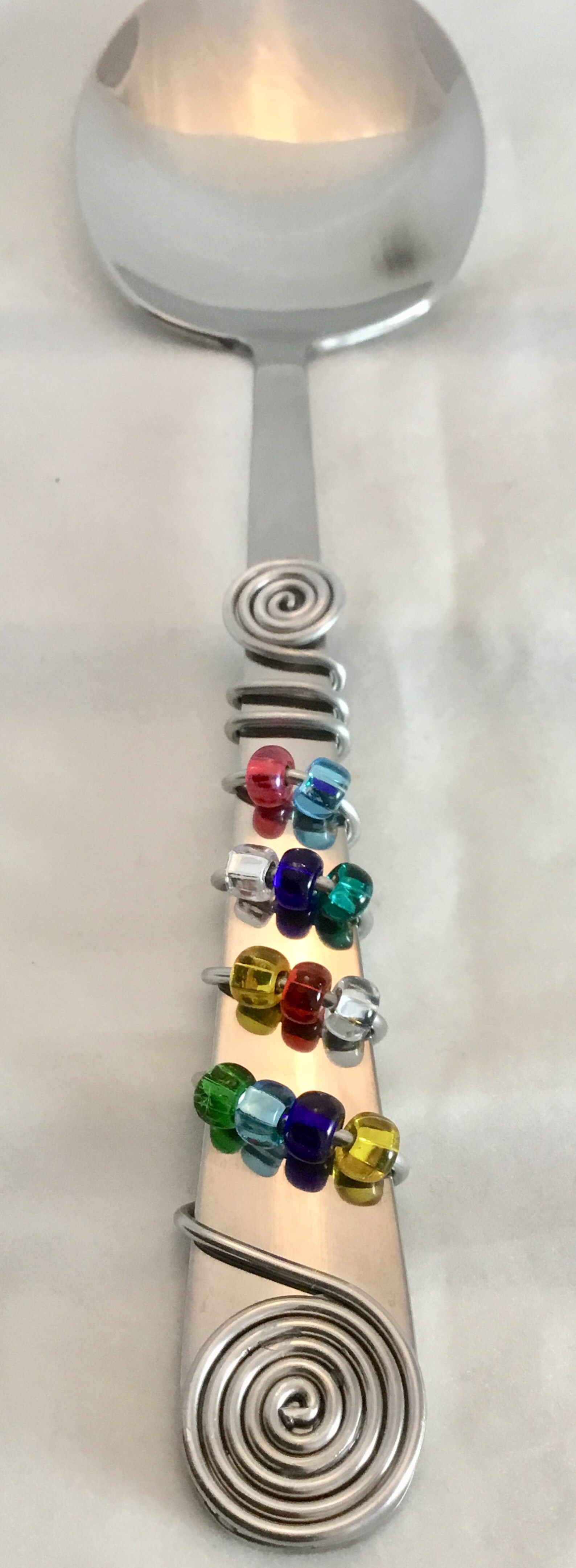 Serving Spoons- Beaded and Wired (1) - Etsy