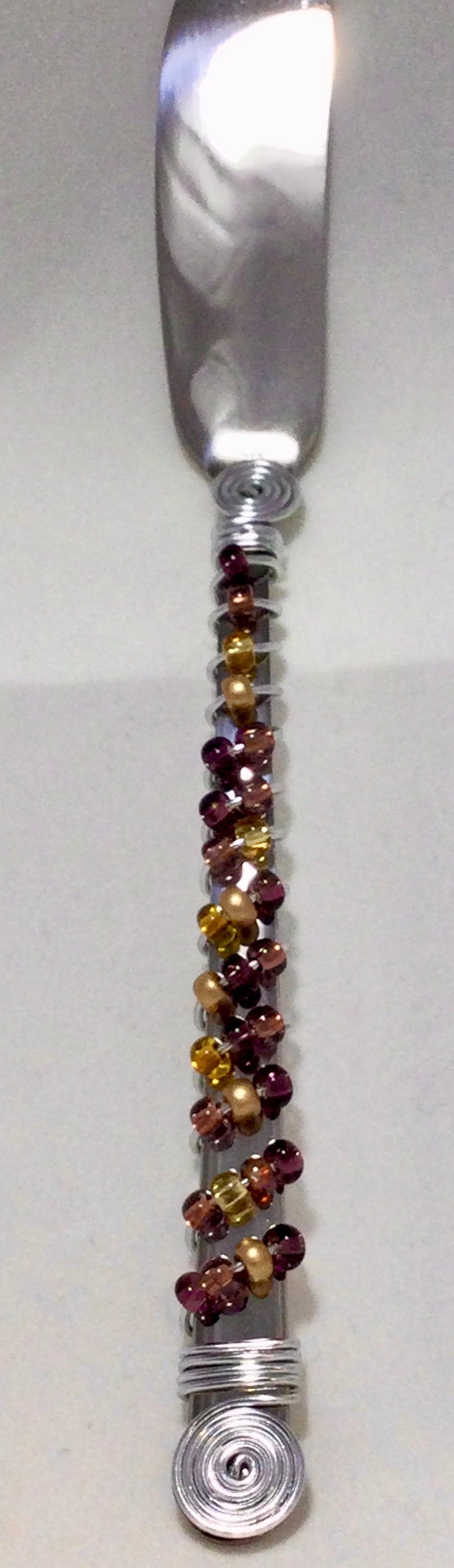 Cocktail Knife Beaded and Wired (1) - Etsy